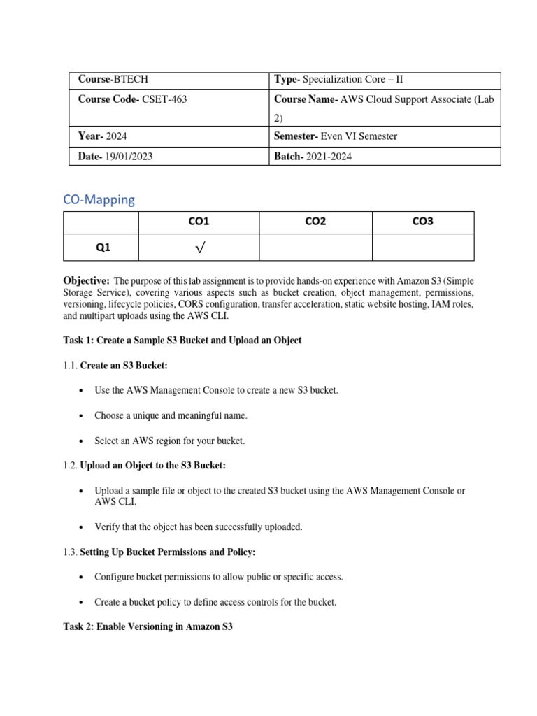 Lab Assignment 2-CSET 463 | PDF | Secure Shell | Amazon Web Services