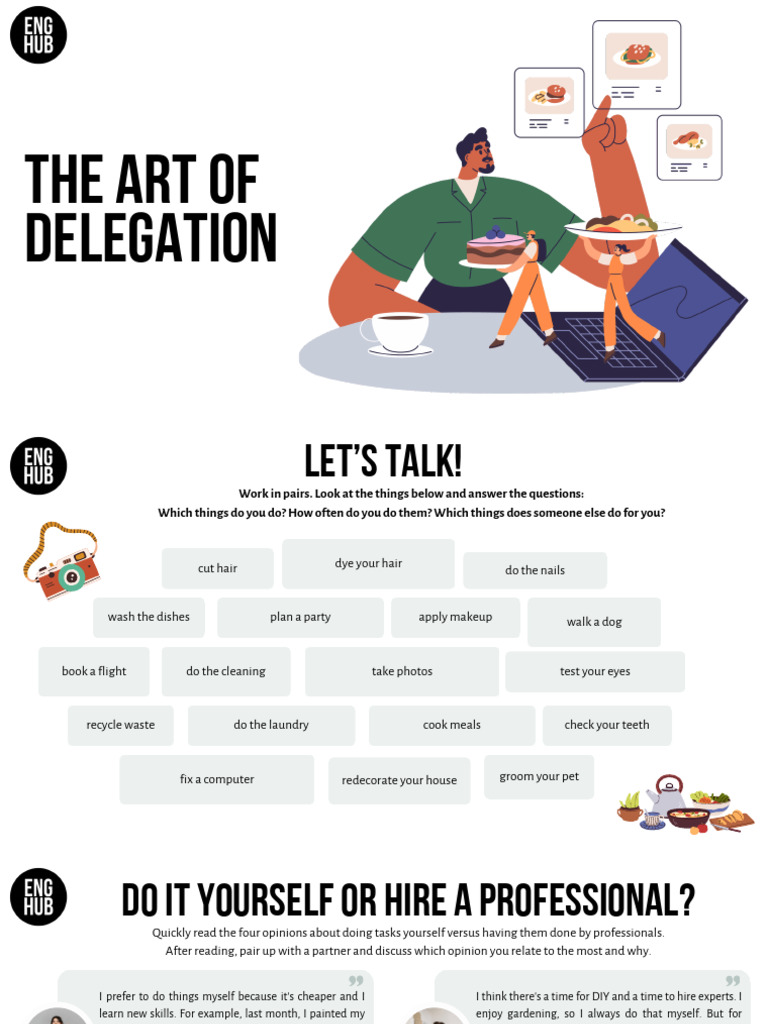 B1 B2 The Art of Delegation (Have Something Done) SV | PDF | Perfect ...