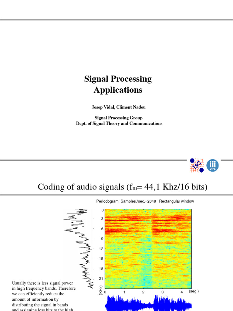SP Applications | Download Free PDF | Filter (Signal Processing) | Applied Mathematics