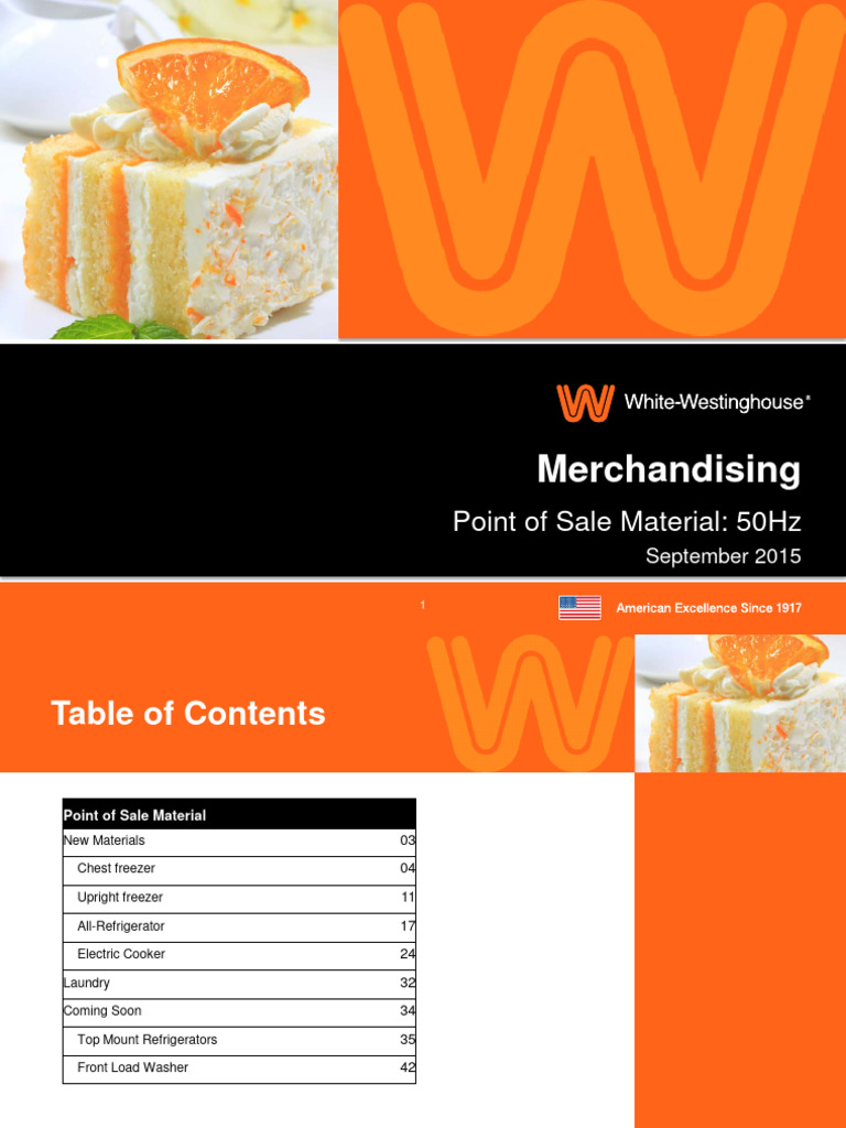 Merchandising. Point of Sale Material - 50Hz | PDF | Refrigerator ...