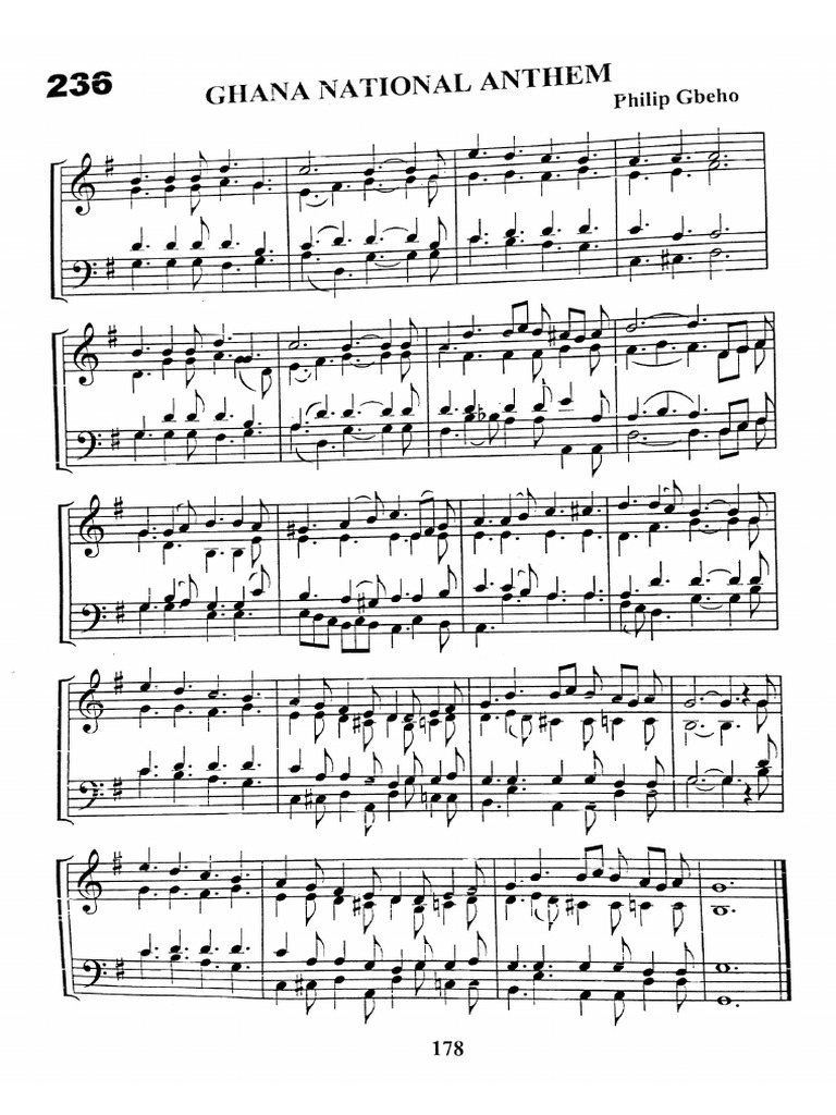 Ghana National Anthem-1 | PDF