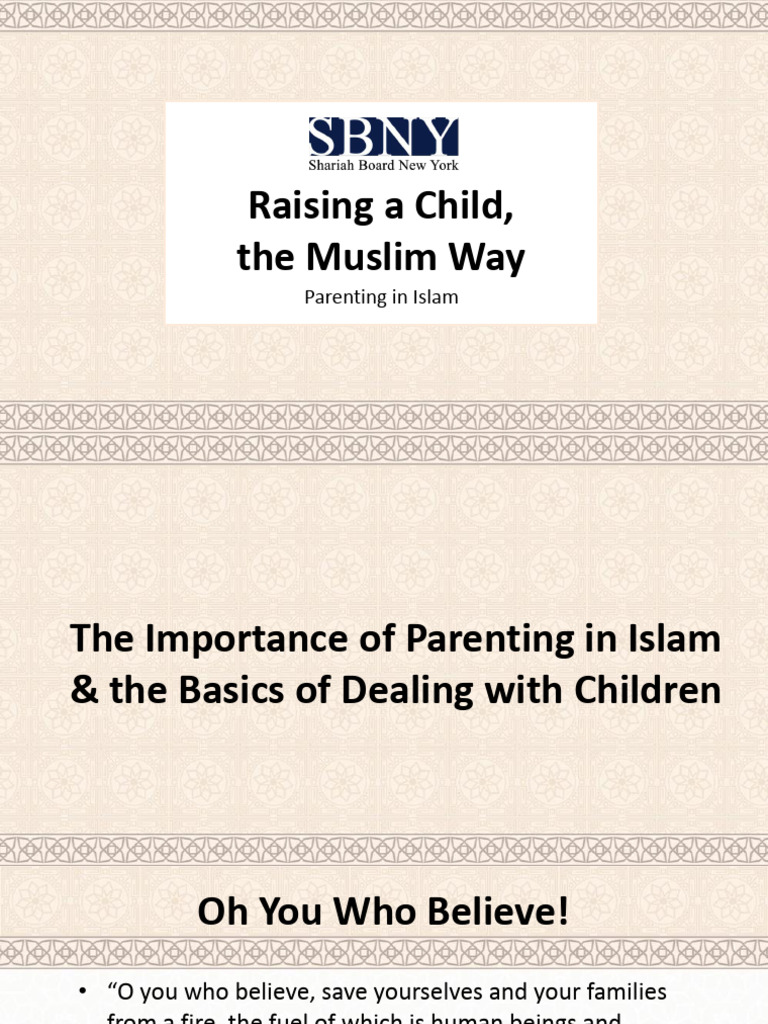Parenting in Islam by SBNY | PDF | Clothing | Prophets And Messengers ...