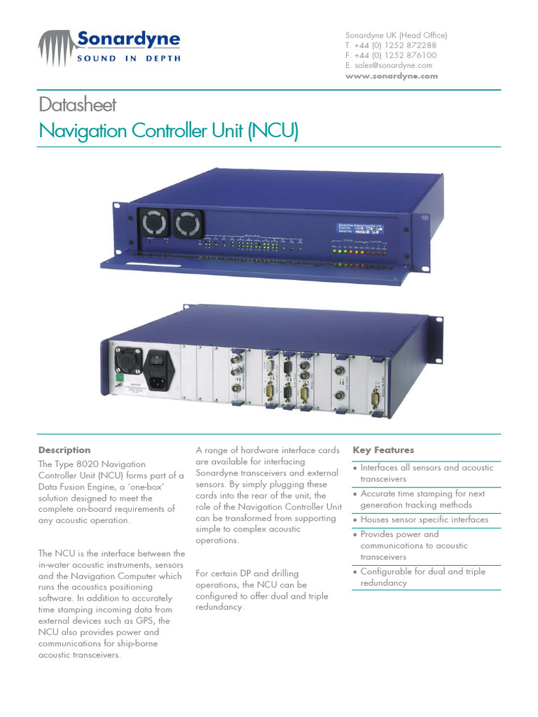Sonardyne Navigation Controller Unit NCU | PDF | Ac Power Plugs And Sockets | Mains Electricity