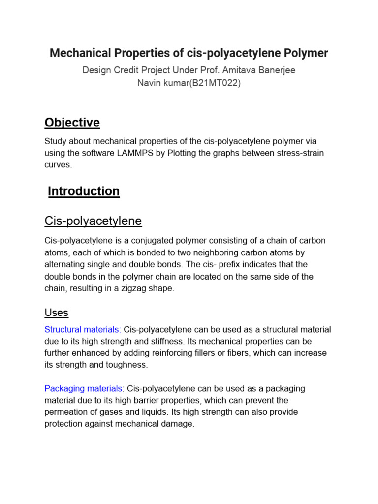 Dc Report Pdf Deformation Engineering Elasticity Physics