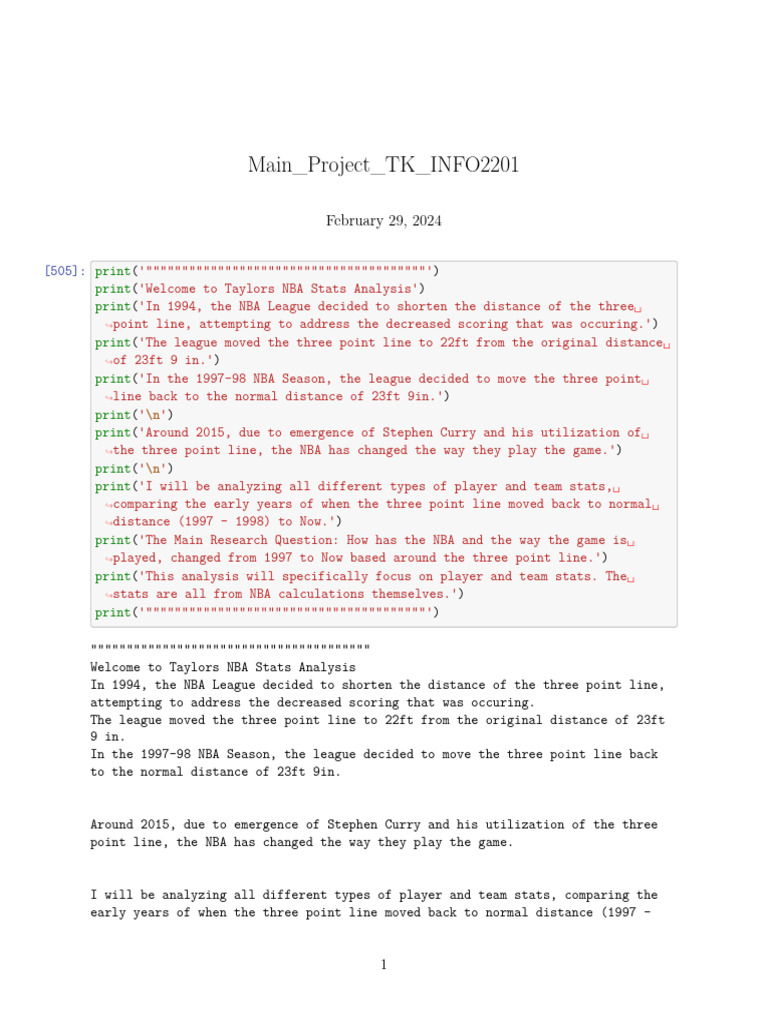 Main Project TK Info2201 | PDF | Menu (Computing) | National Basketball ...