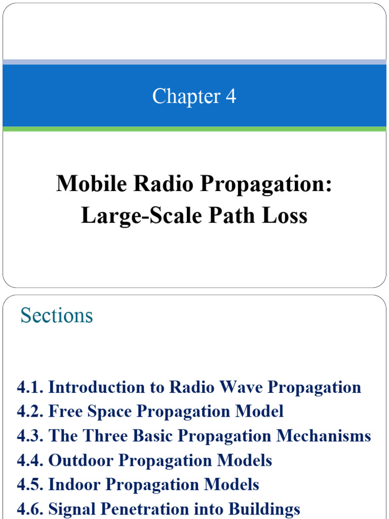 Mobile Radio Propagation Models Explained | PDF | Radio Propagation ...