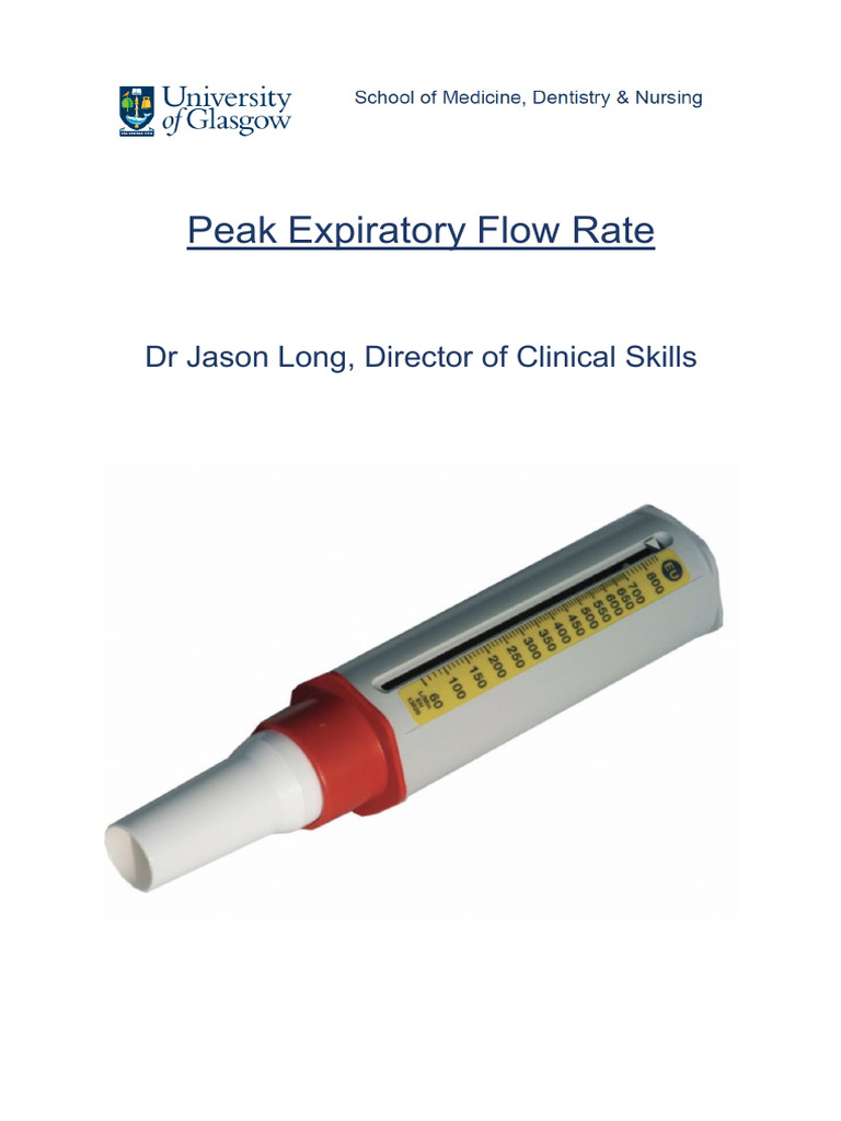 PEFR Metre | PDF | Asthma | Exhalation
