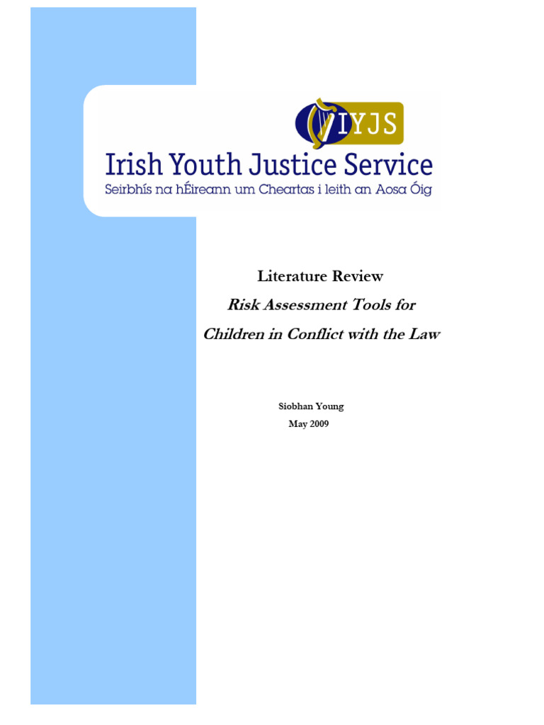 Risk Assessment Tools - Irish Youth Justice Service | PDF | Psychopathy ...