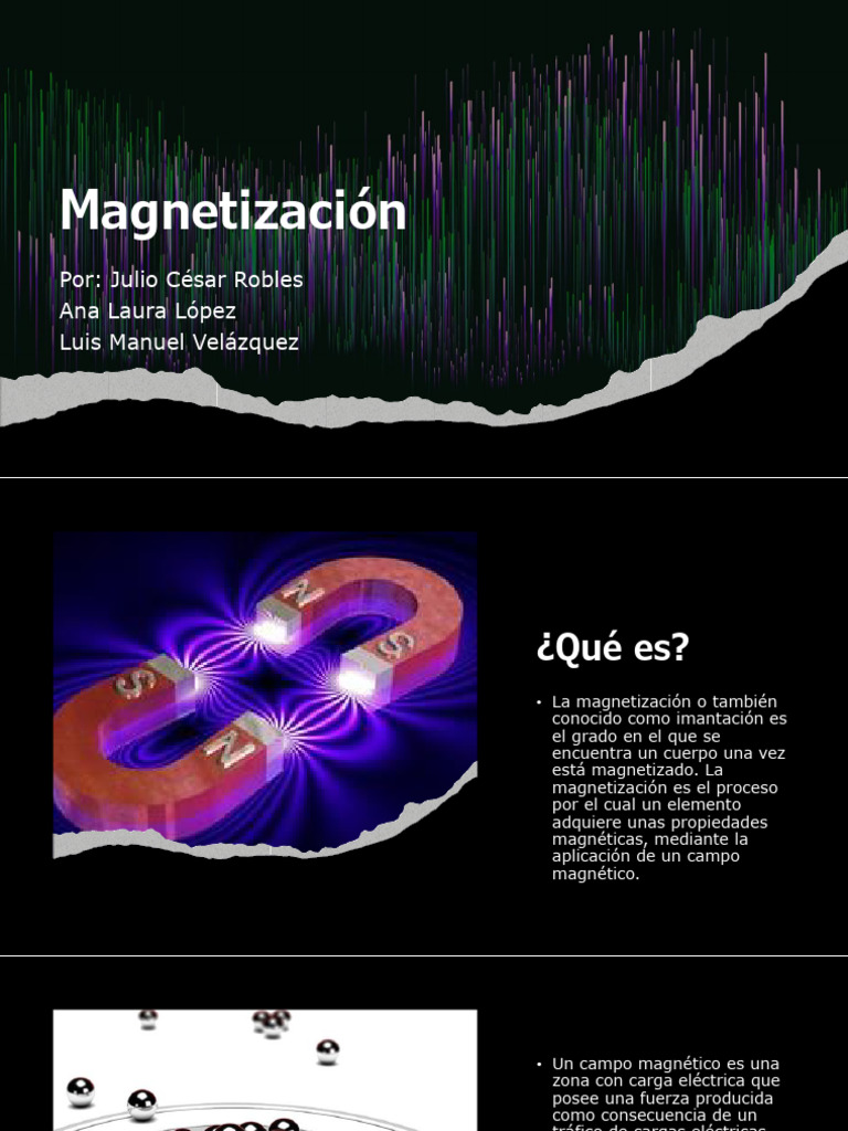 Métodos y Ejemplos de Magnetización | PDF | Imán | Campo magnético