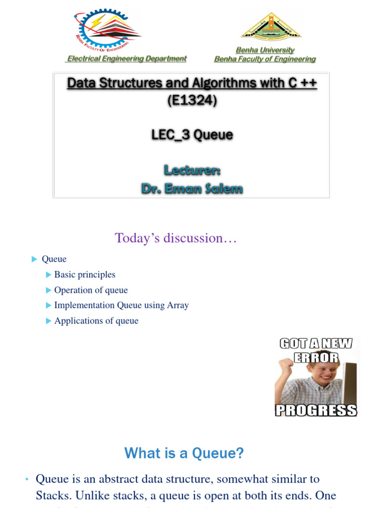 LEC - 3 Queue | Download Free PDF | Queue (Abstract Data Type) | Applied Mathematics