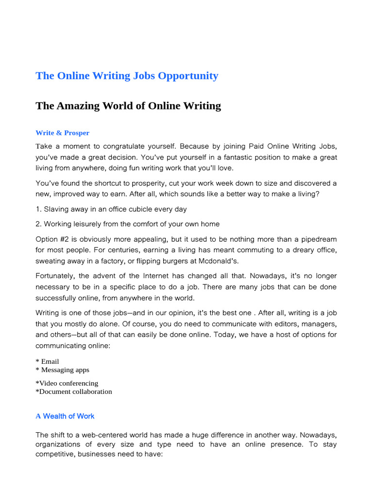 Writing | PDF | Proofreading | Editing