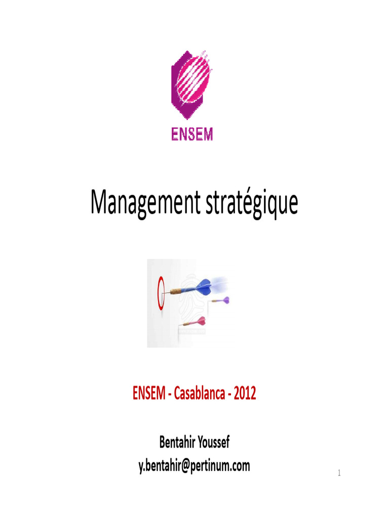 Management Stratégique Partie 1 | PDF | Gestion stratégique | Business