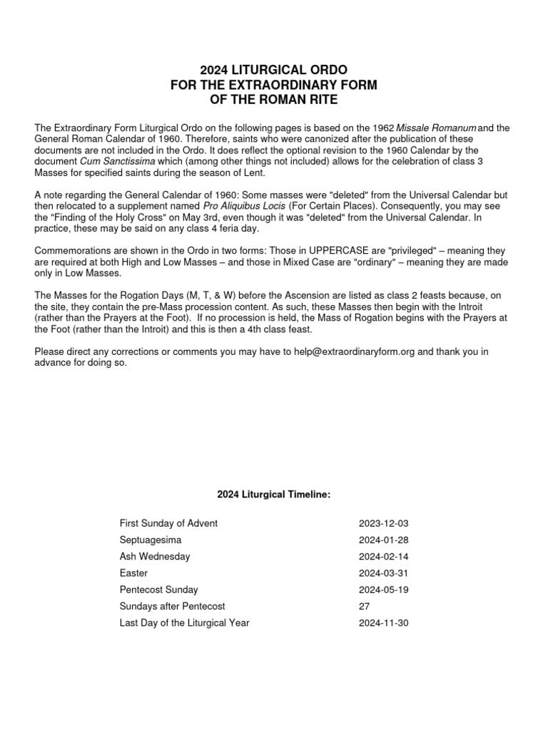 2024 Ordo | PDF