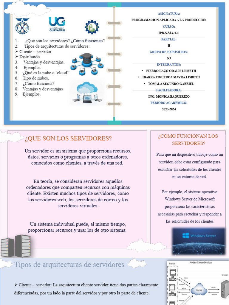 Expo Programacion | PDF | Computación en la nube | Modelo cliente-servidor