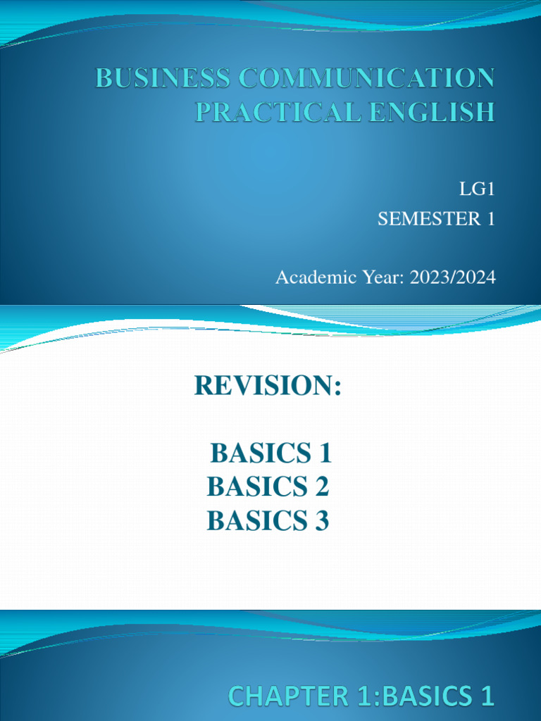 Business Communication Basics | PDF