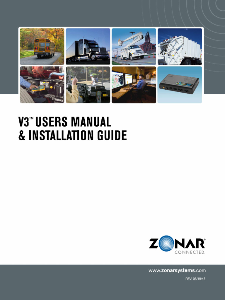 Zonar Hardware-V3-Installation-Guide | PDF | Fuse (Electrical ...