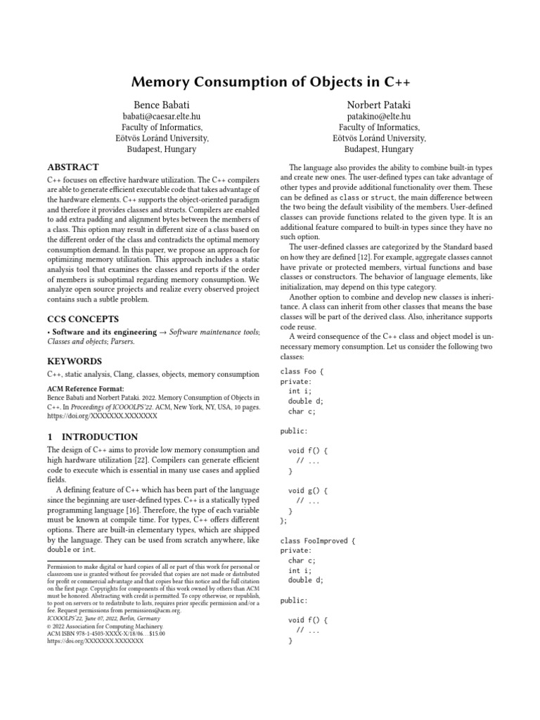 Icooolps2022 Preprint Paper Babati | PDF | Pointer (Computer ...