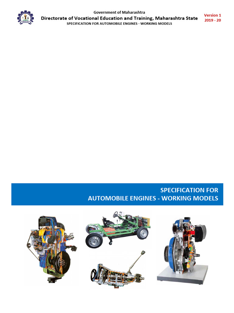 Automobile Engines Working Models Ver 1 2019 | PDF | Diesel Engine ...