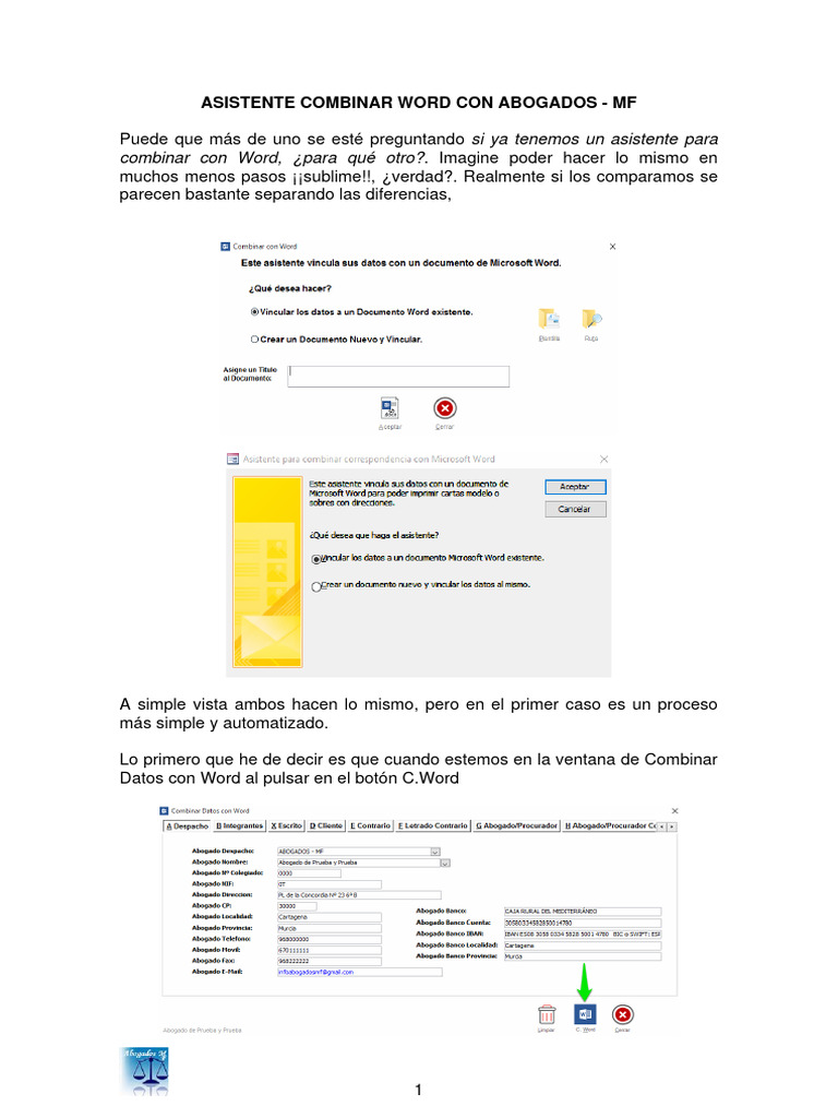 5.asistente Combinar Word Con AbogadosMF | PDF | Crecimiento personal y ...