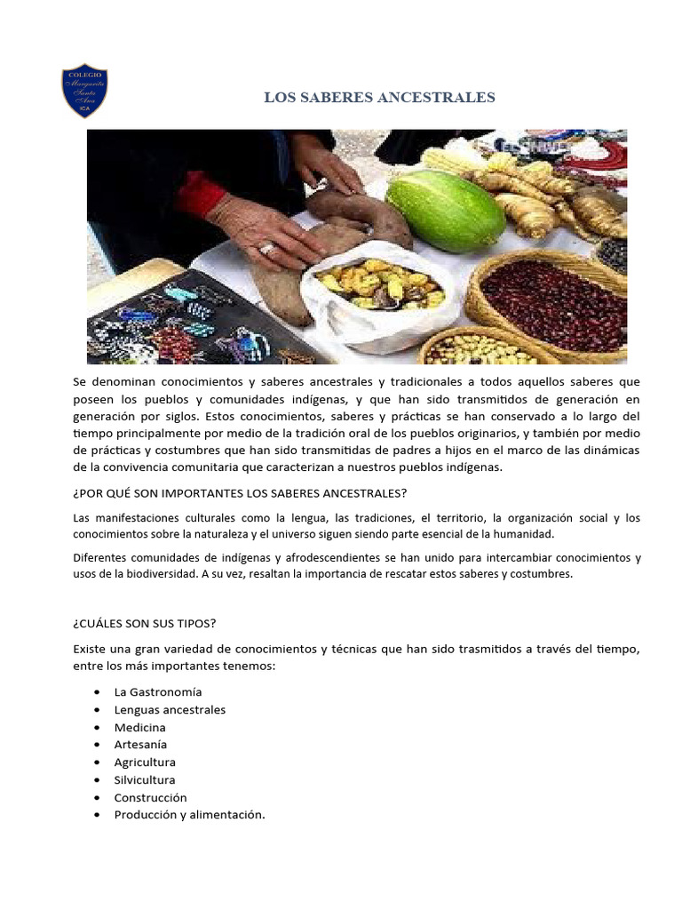 Los Saberes Ancestrales | PDF | Ciencias sociales