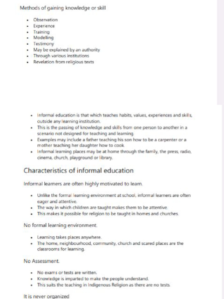 FRS Notes... Religion and Education | PDF