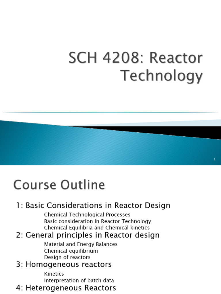 Heterogeneous Reactor Design Principles | PDF | Chemical Reactor ...