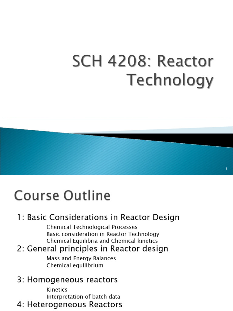 02 - General Principles in Reactor Design | PDF | Chemical Reactor ...