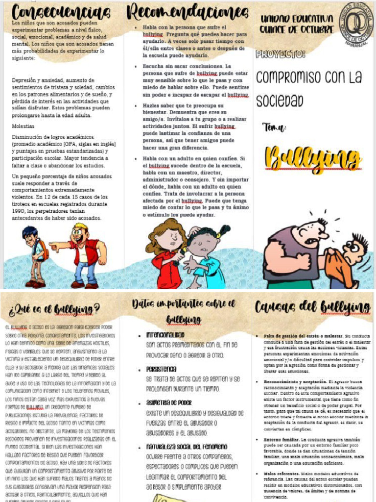 Triptico Del Bullying Para Descargar Etica Triptico Sobre El Triptico Del Bullying Para Descargar Etica Triptico Sobre El