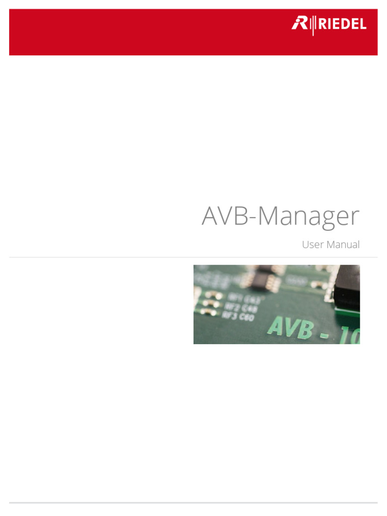 AVB-Manager User-Manual v1 2 | PDF | Computer Engineering | Computer ...