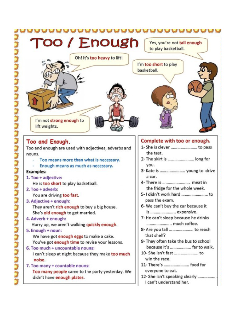 Too - Enough | PDF