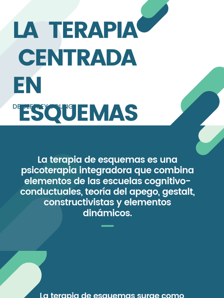 La Terapia Centrada en Esquemas | PDF | Psicoterapia | Las emociones