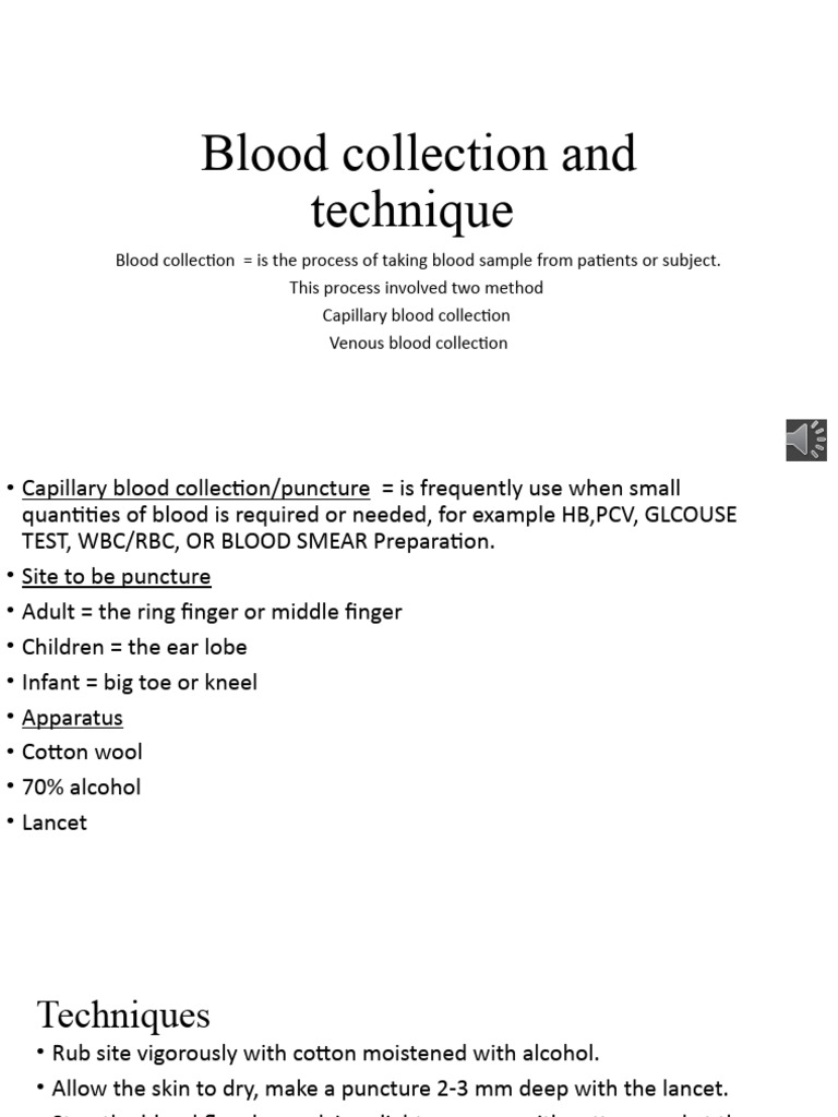 Blood Collection Methods Explained | PDF | Blood | Vein