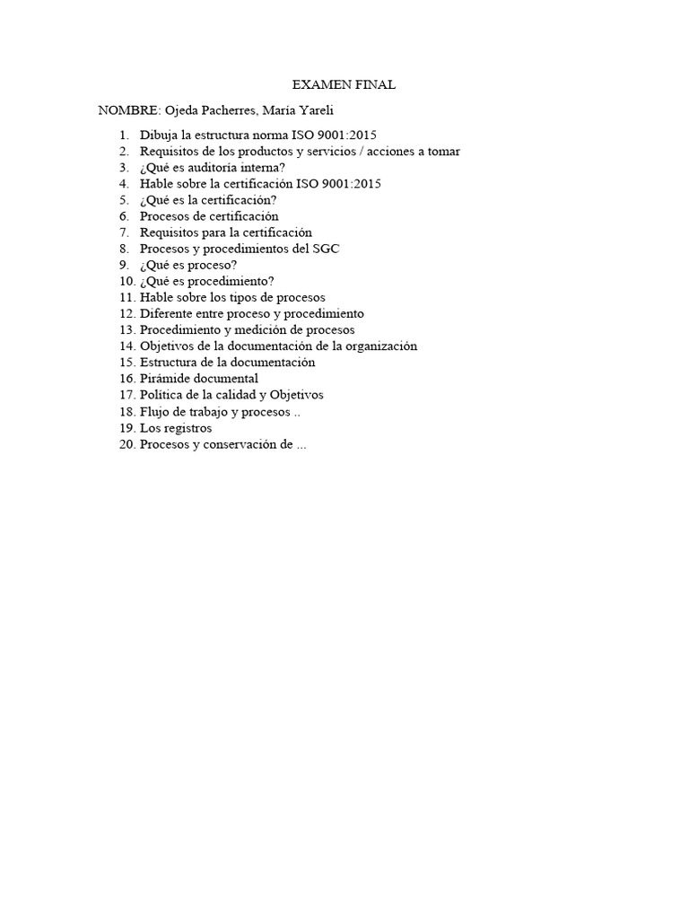 Examen Final Total | PDF
