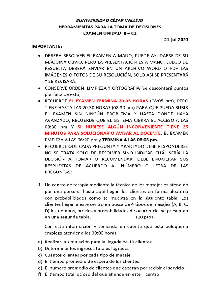 Examen Final Herramientas | PDF Examen Final Herramientas | PDF
