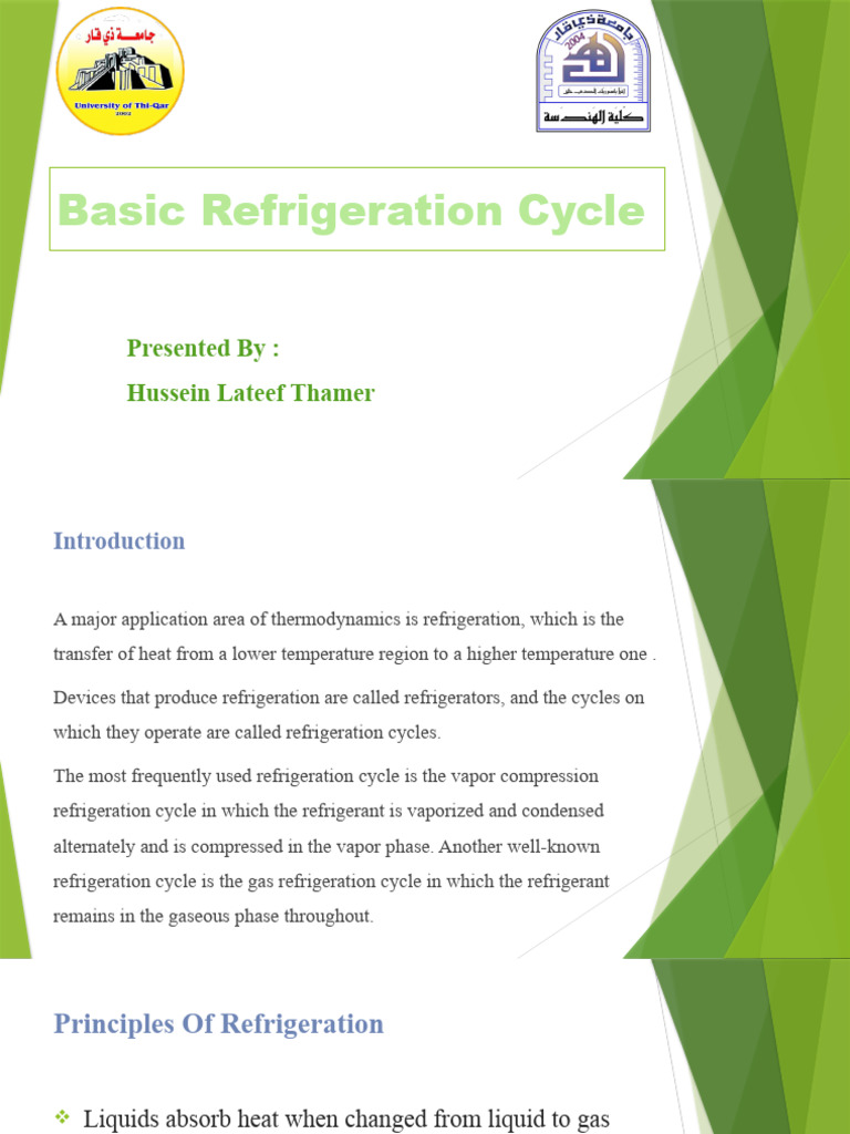 Basic Refrigeration Cycle | PDF