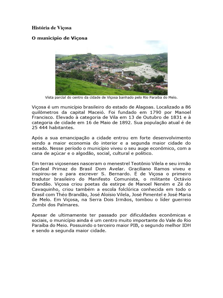 História de Viçosa | PDF