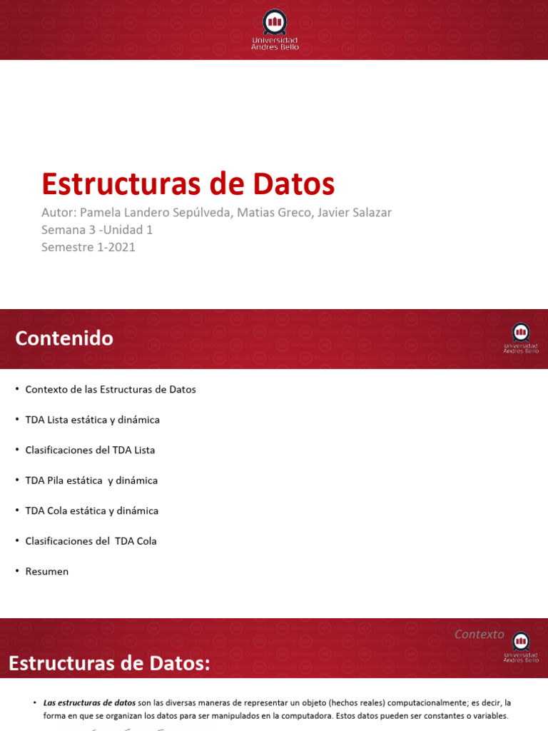 Clase 4 - Estructuras de Datos 2 | PDF