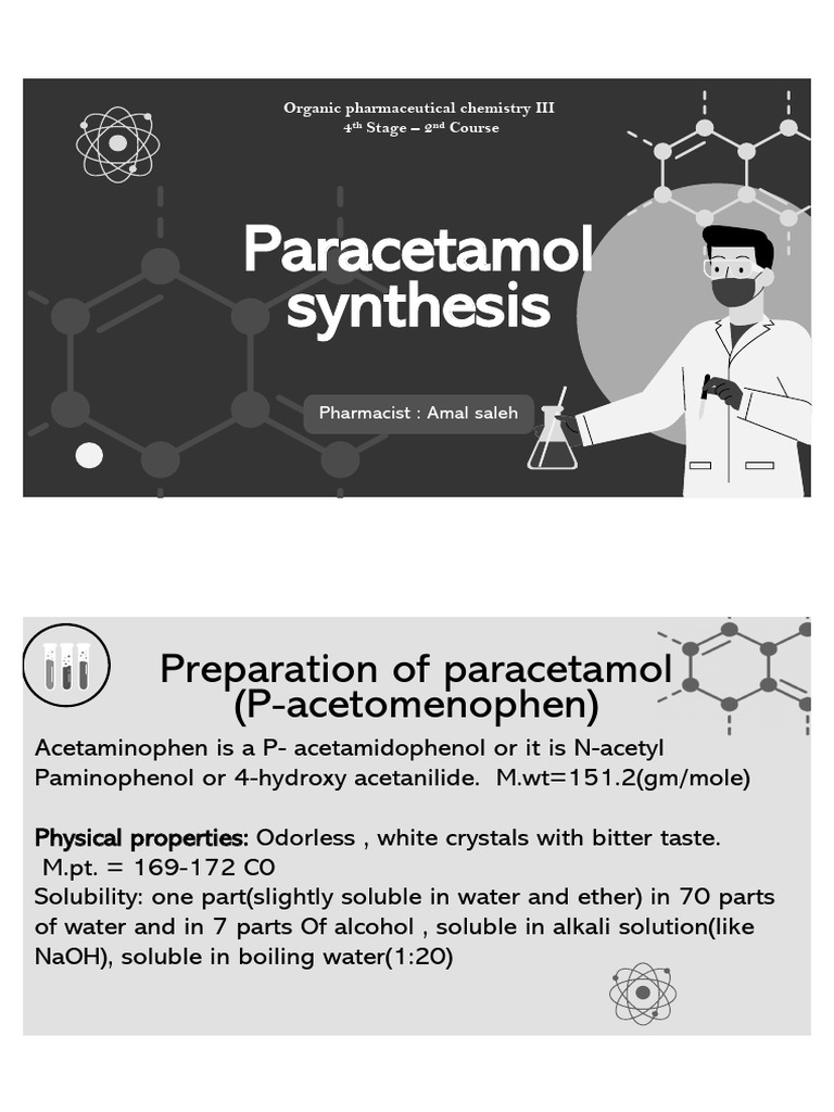 Paracetamol Synthesis: Preparation of Paracetamol (P-Acetomenophen ...