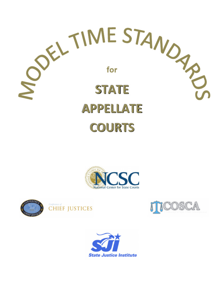 Model Time Standards For State Appellate Courts | PDF