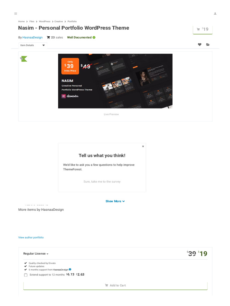Nasim - Personal Portfolio WordPress Theme by HasnaaDesign - The | PDF | Word Press | System ...