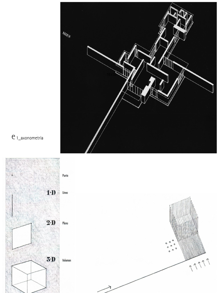 23 - 24 E1 - Axonometría | PDF | Perspectiva (Gráfica) | Matemáticas