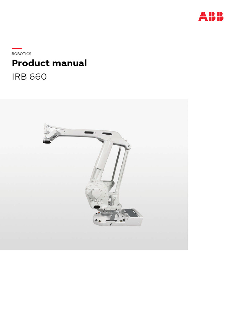 3HAC025755 PM IRB 660-En | PDF | Robot | Robotics