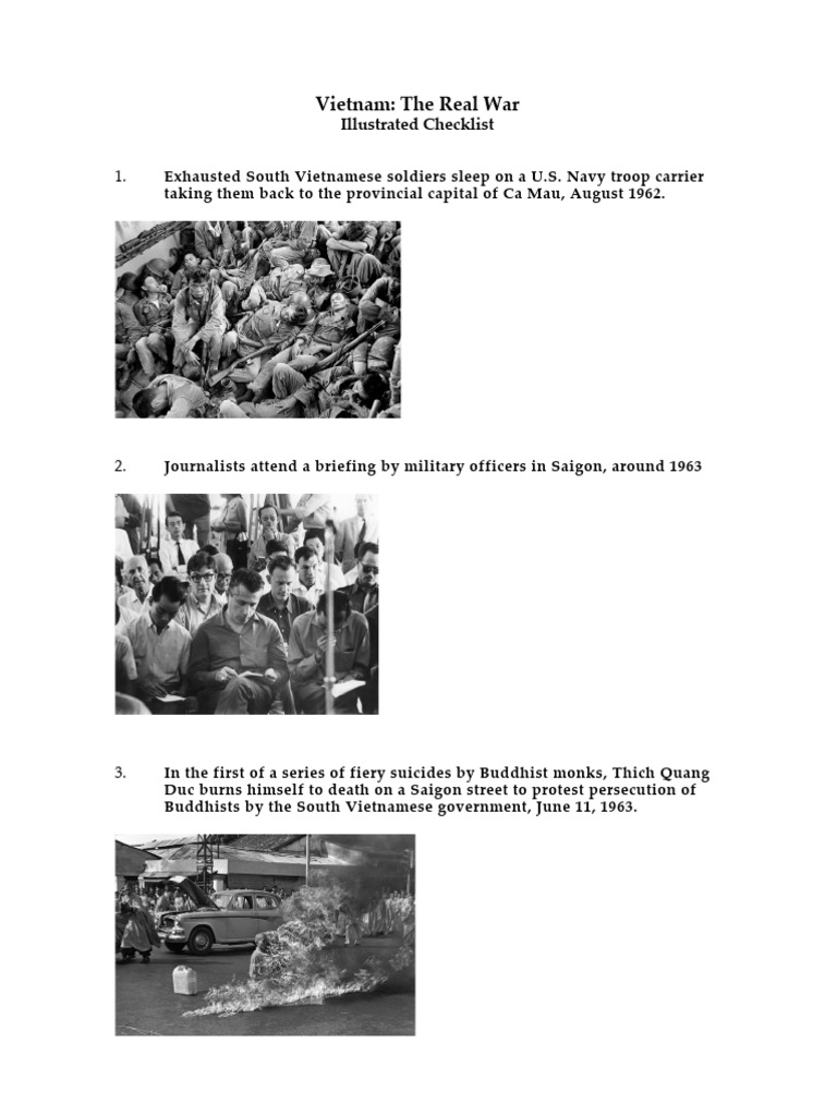 Vietnam War: Key Events Illustrated | PDF | South Vietnam | Viet Cong