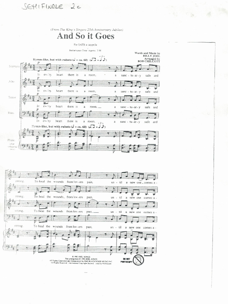 And So It Goes | PDF