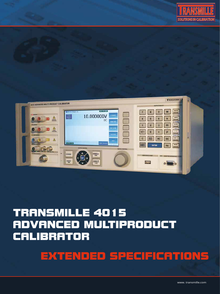 Transmille 4015 Extended Specifications | PDF | Electrical Resistance ...