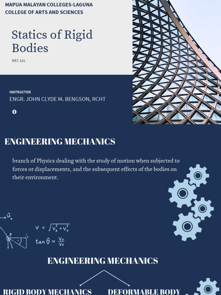 Statics Of Rigid Bodies Pdf
