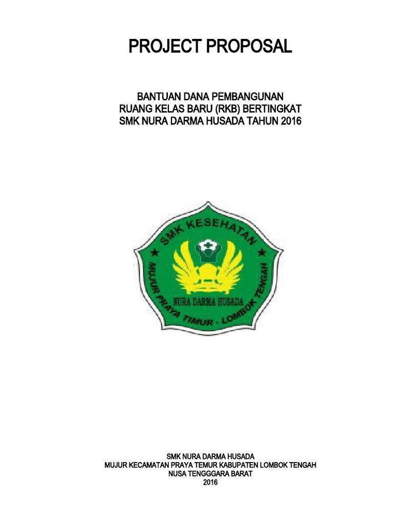 Proposal Dana RKB SMK Nura 2016 | PDF