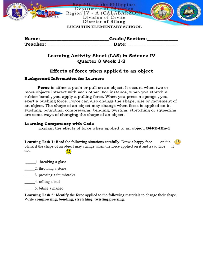 LAS-Science IV - Q3-W1-2 | PDF