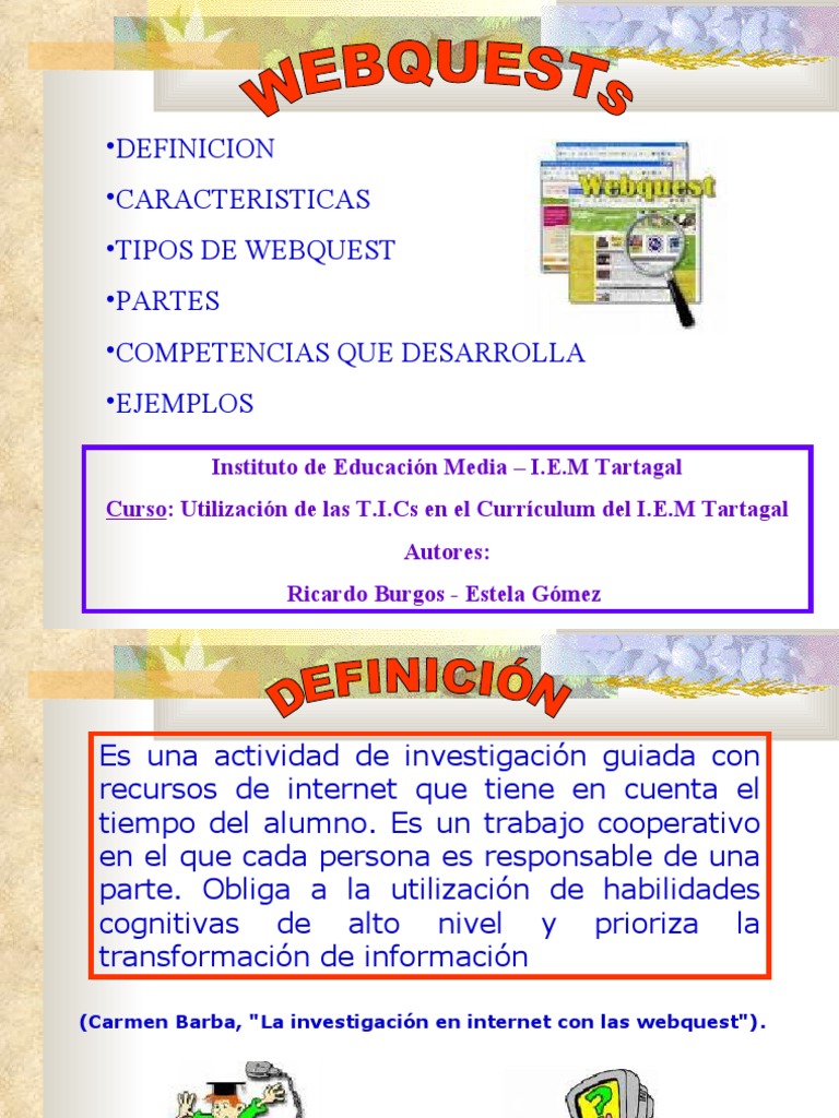 Webquests: Innovación Educativa | PDF | Plan de estudios | Cambio