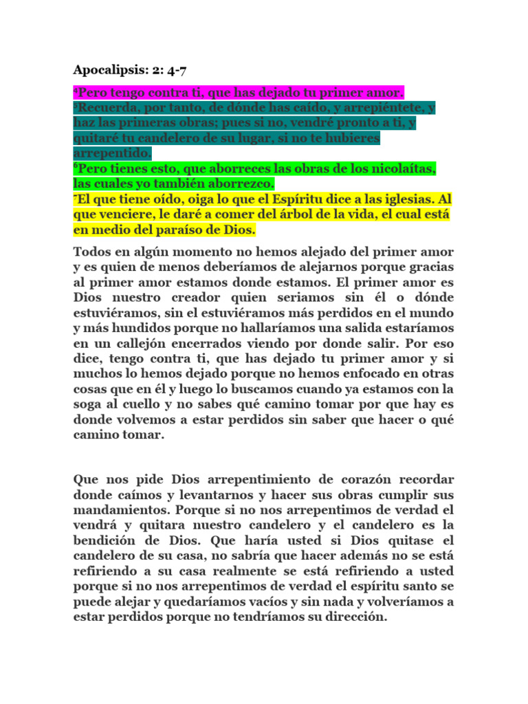 Apocalipsis | PDF | Amor | Creencia religiosa y doctrina